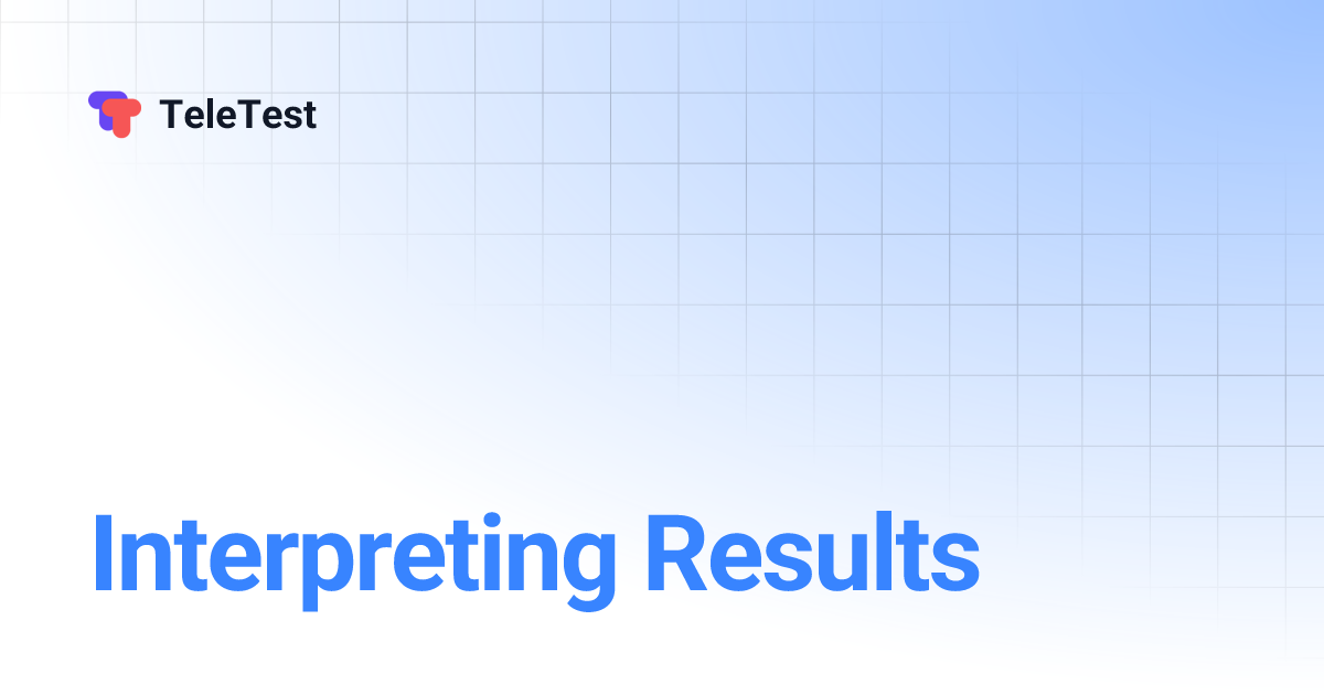 Interpreting Results | TeleTest